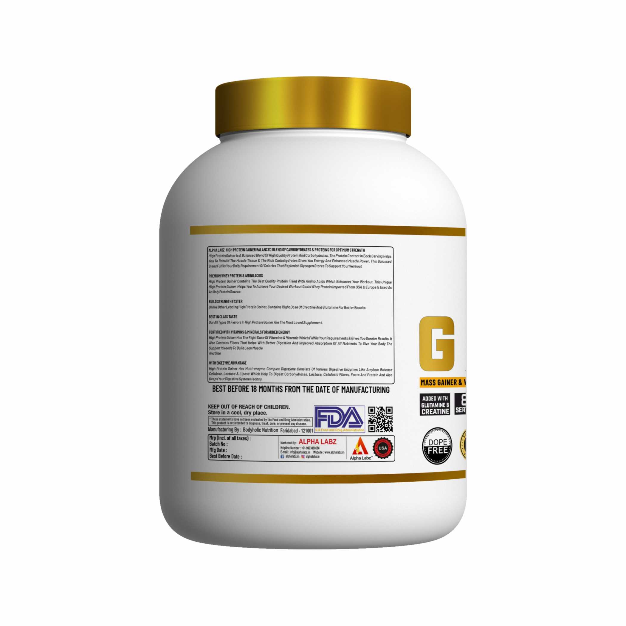 Alpha Labz High Protein Gainer – Alphalabz