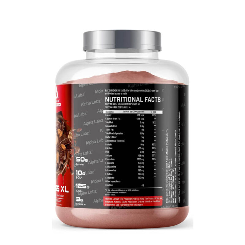 MASS XL High Protein Mass Gainer – Alphalabz